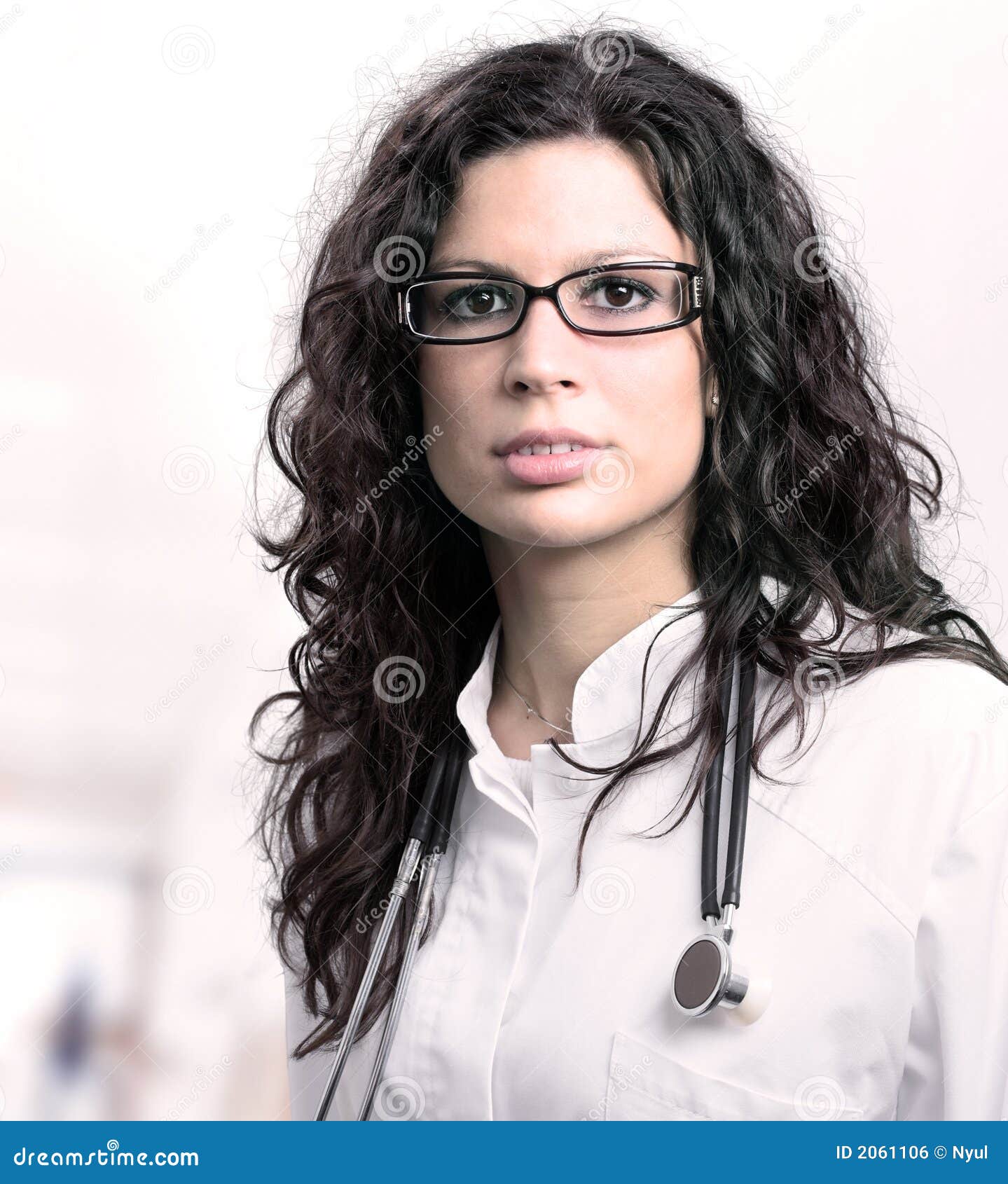 Beautiful female doctor stock photo. Image of attractive - 2061106