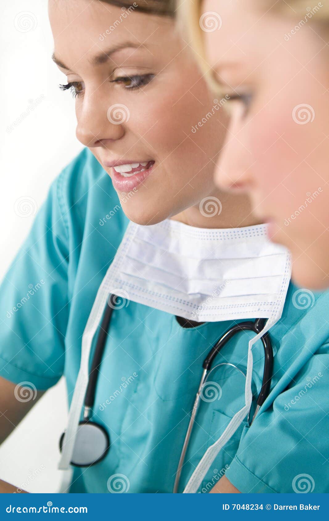 Beautiful Female Doctors stock photo. Image of depth, attractive - 7048234