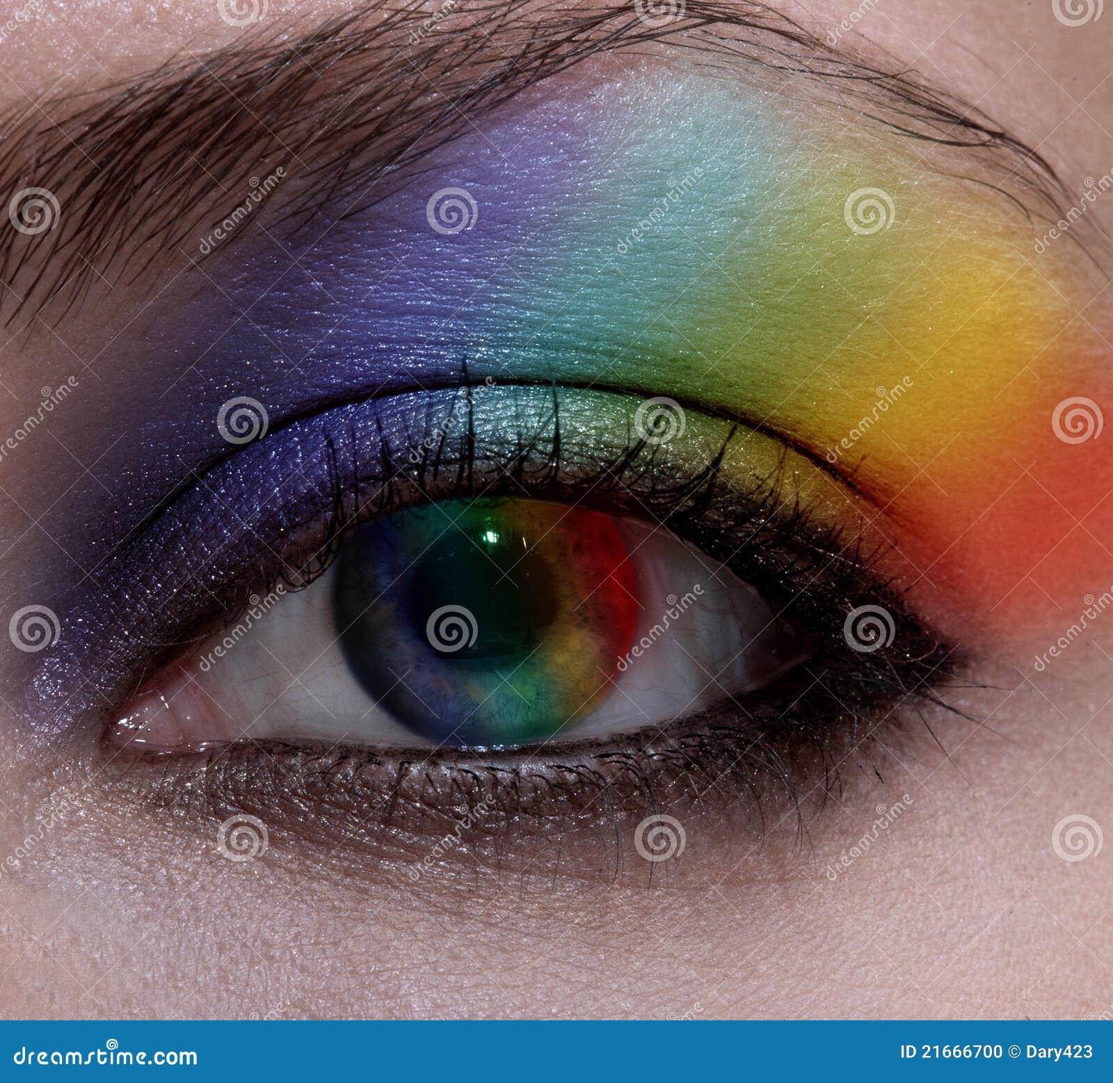 Beautiful female eye stock photo. Image of colourful - 21666700