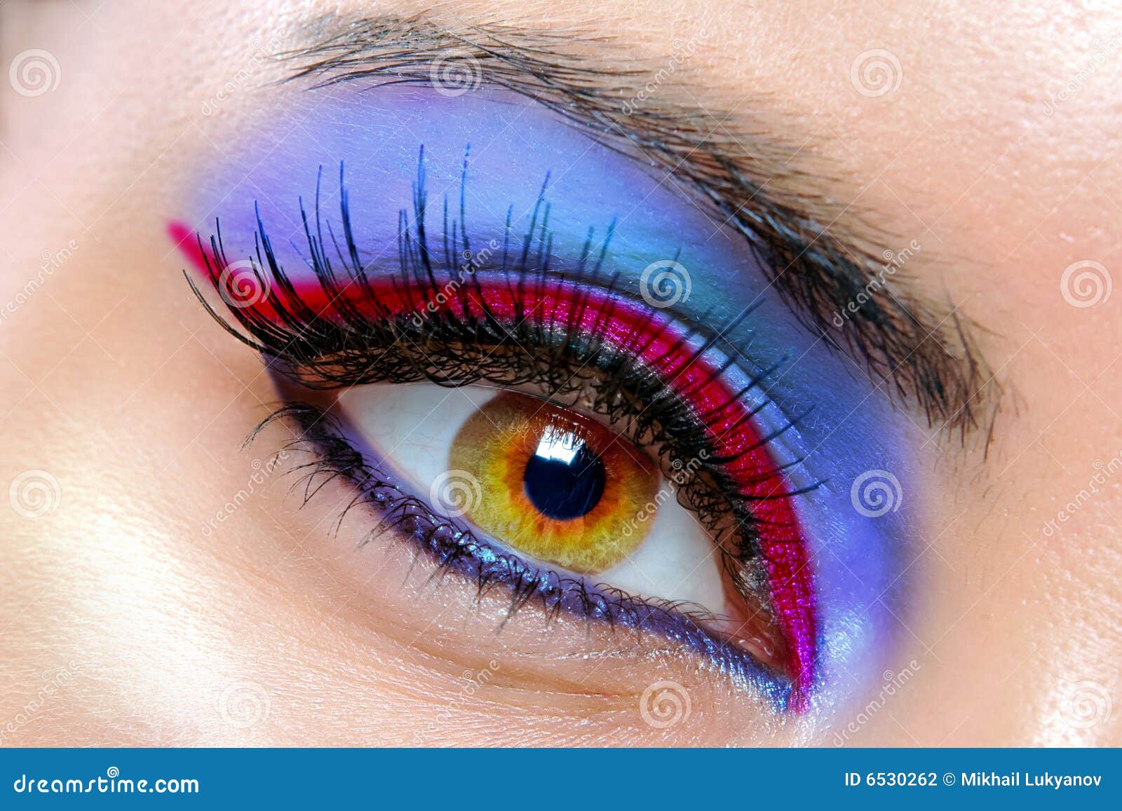 The beautiful female eye stock photo. Image of fashion - 6530262