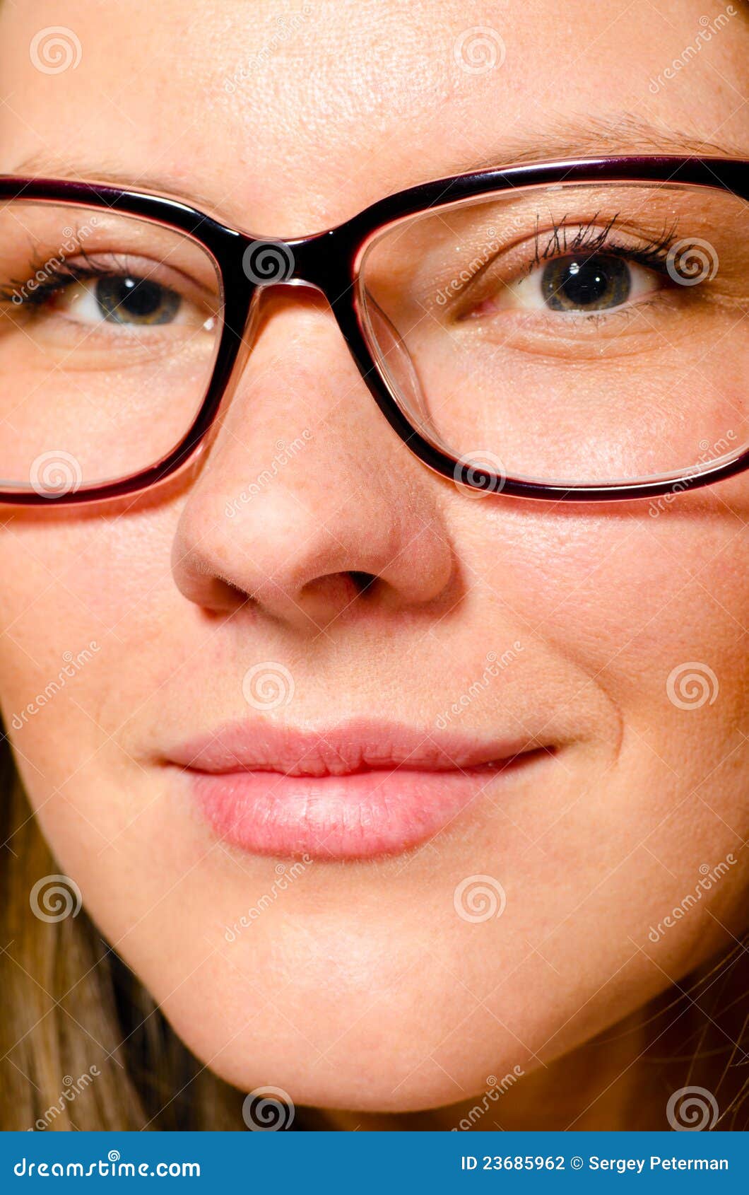 Beautiful female face stock photo. Image of lips, healthy - 23685962