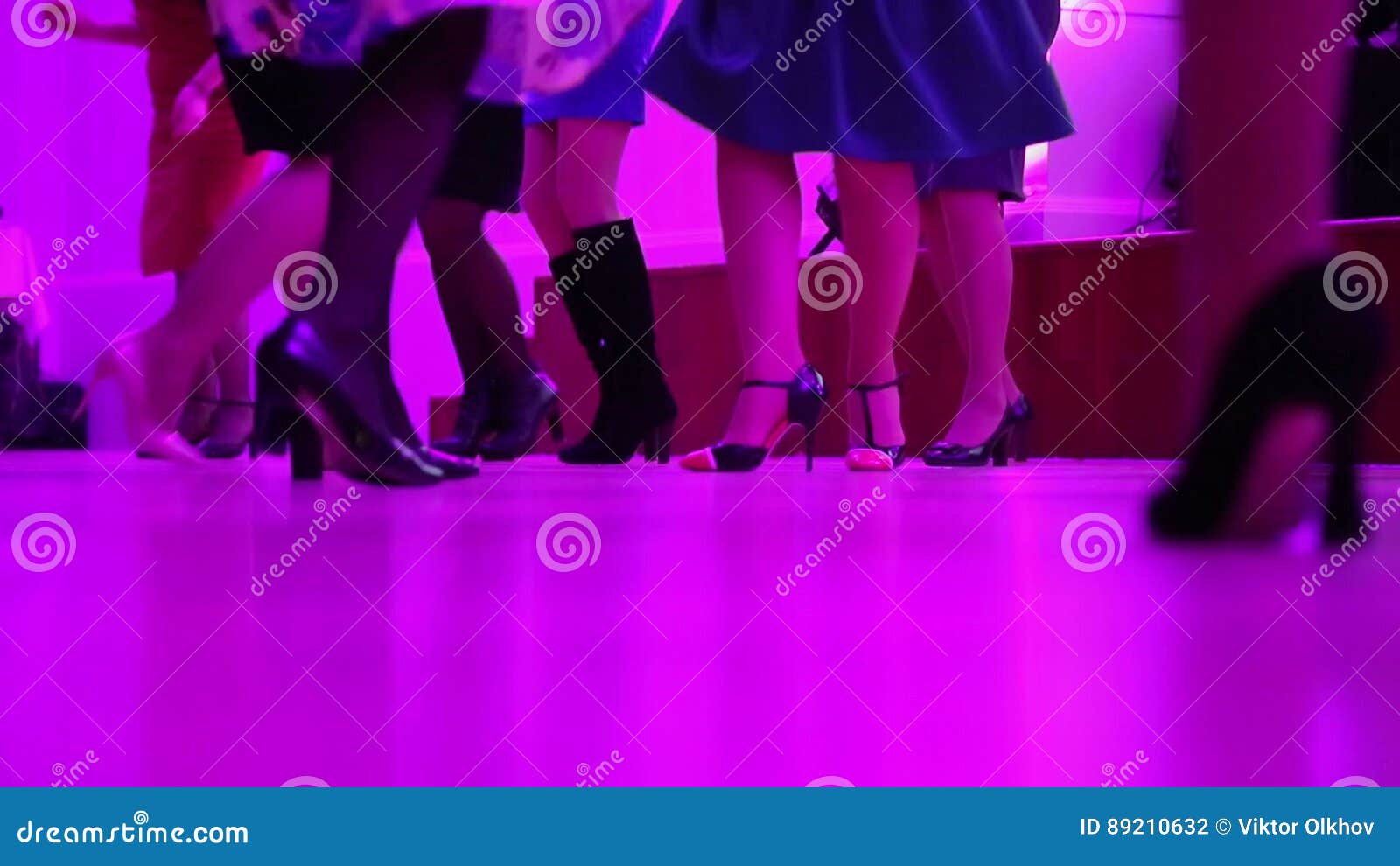 Beautiful Female Feet Dancing on the Dance Floor Stock Footage - Video ...