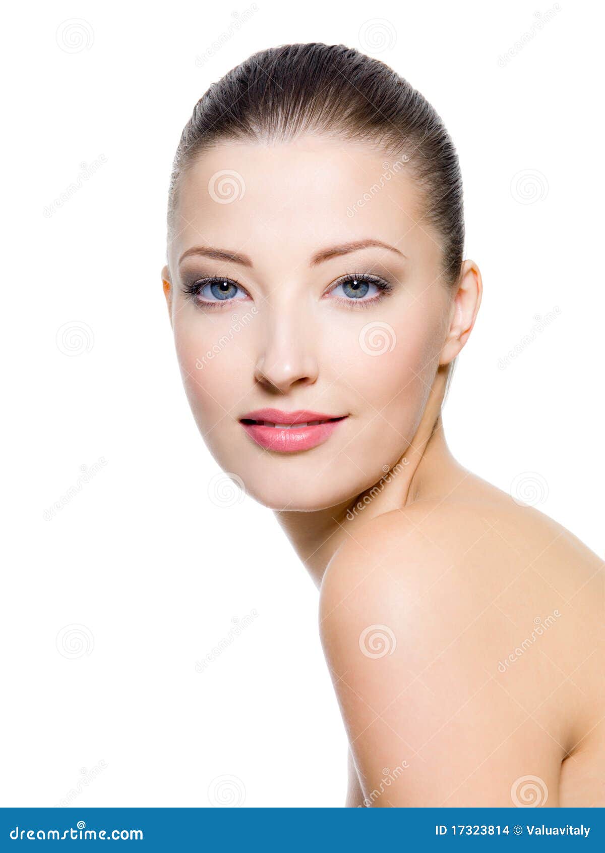 Beautiful Female with Fresh Clean Skin Stock Photo - Image of healthy ...