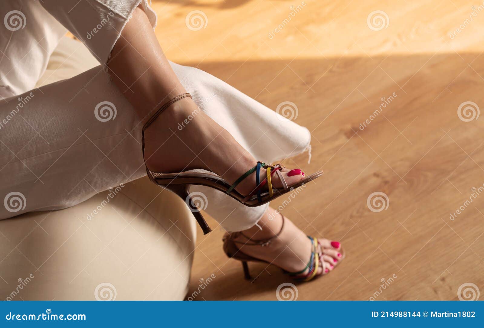 Female Legs in Summer Sandals Stock Photo - Image of model, footwear ...