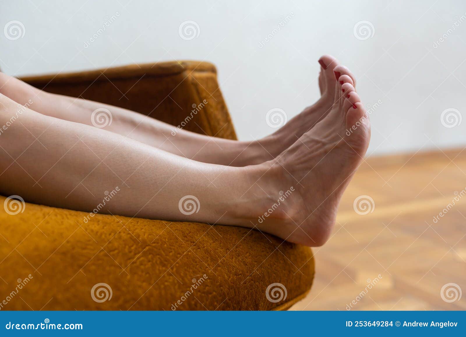 Beautiful Female Legs on White Background Stock Photo - Image of color ...