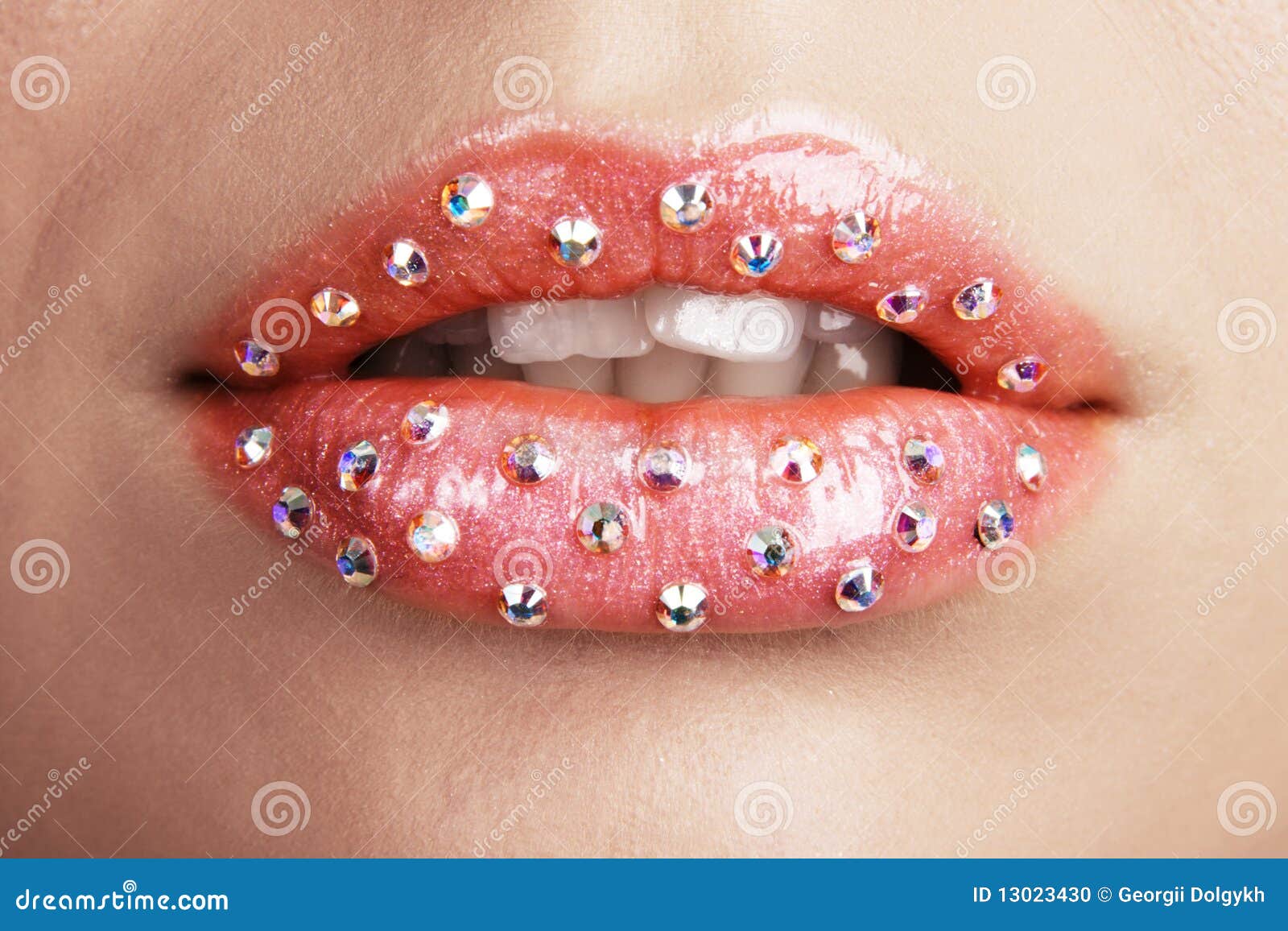 Beautiful female lips stock photo. Image of desire, females - 13023430