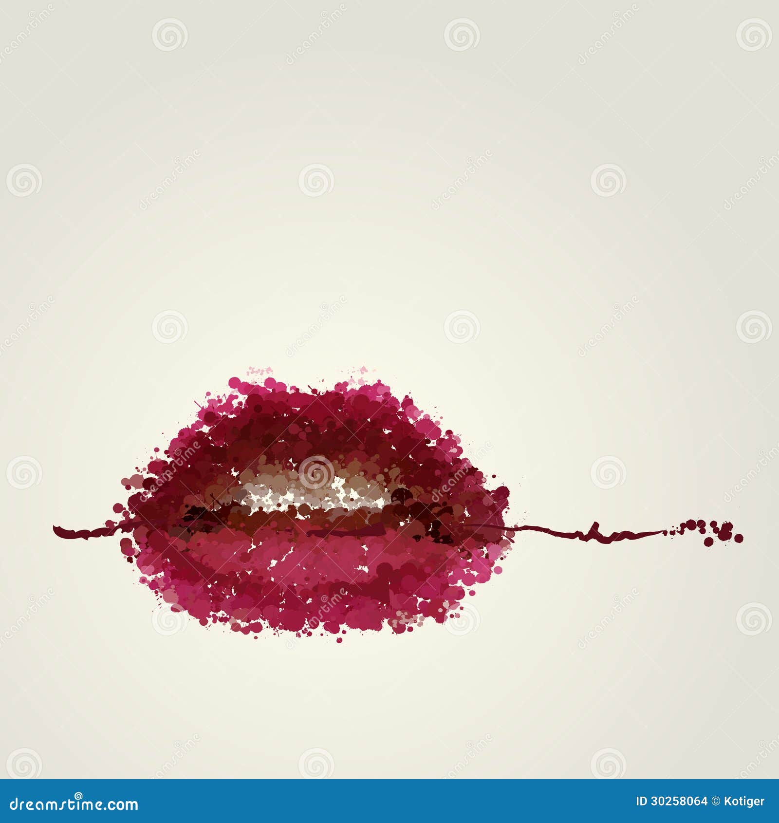 Female Lips Dripping Isolated Icon Cartoon Vector | CartoonDealer.com ...