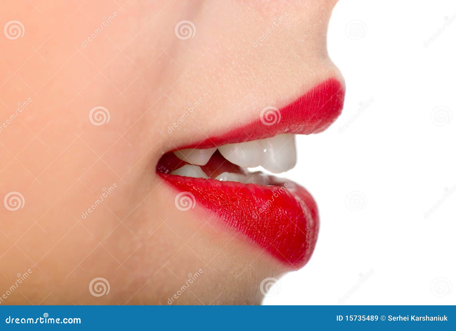 Beautiful Female Lips Isolated Stock Image - Image of face, women: 15735489
