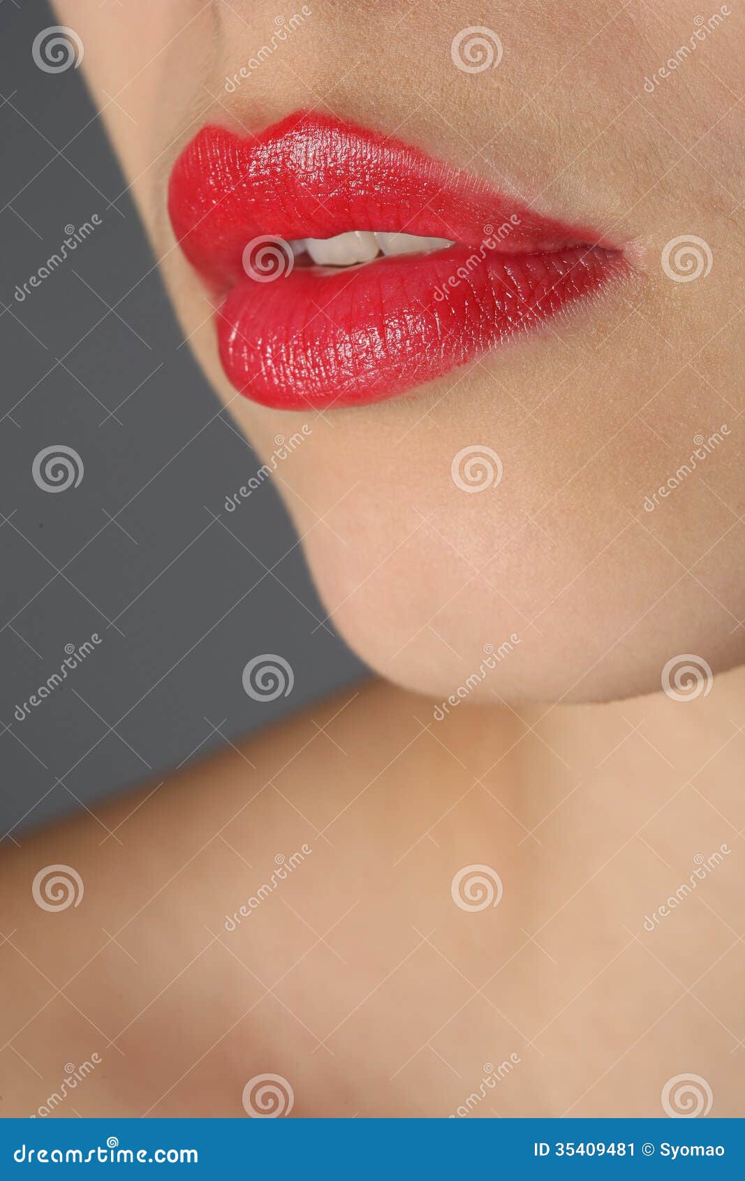 Beautiful female lips stock image. Image of closeup, female - 35409481