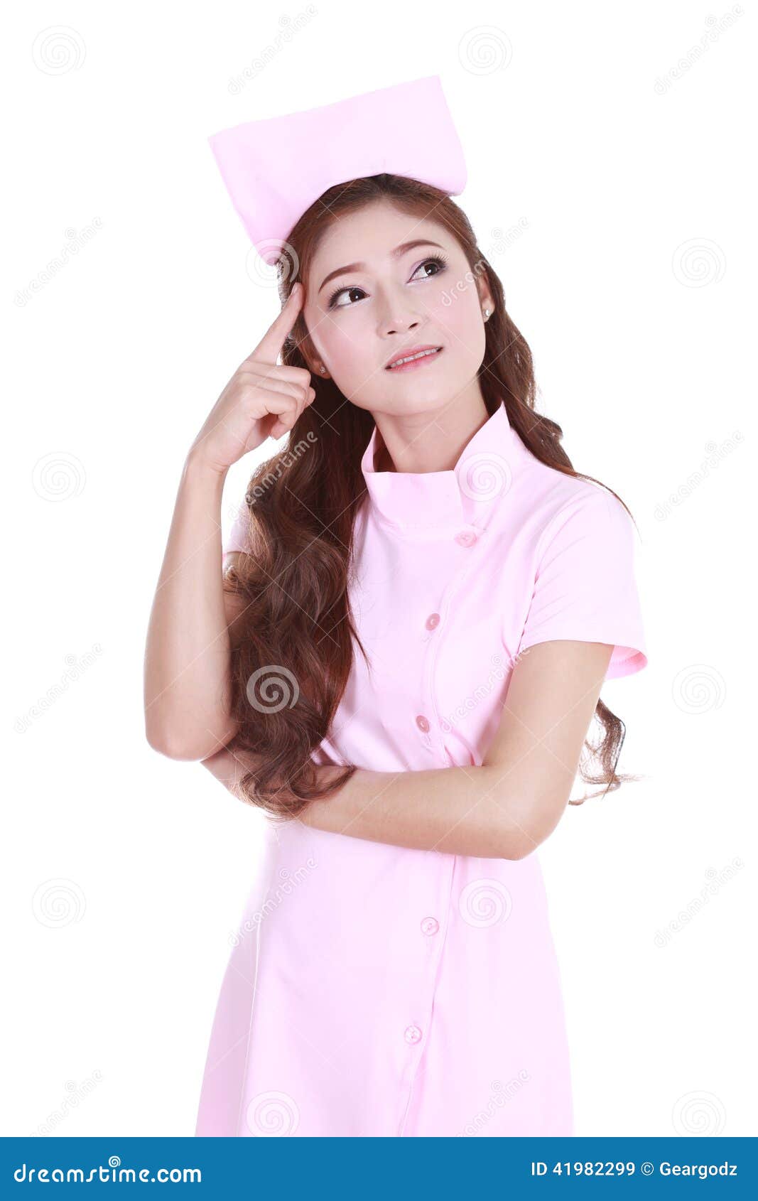 Beautiful female nurse stock image. Image of asia, background - 41982299