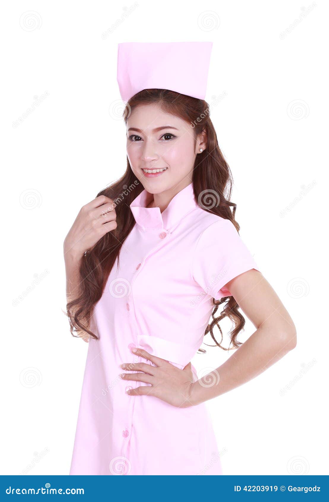 Beautiful female nurse stock image. Image of isolated - 42203919