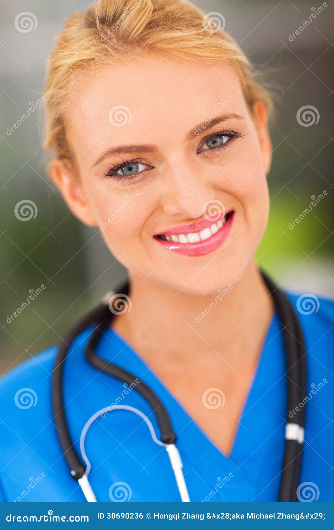 Beautiful female nurse stock photo. Image of happy, close - 30690236