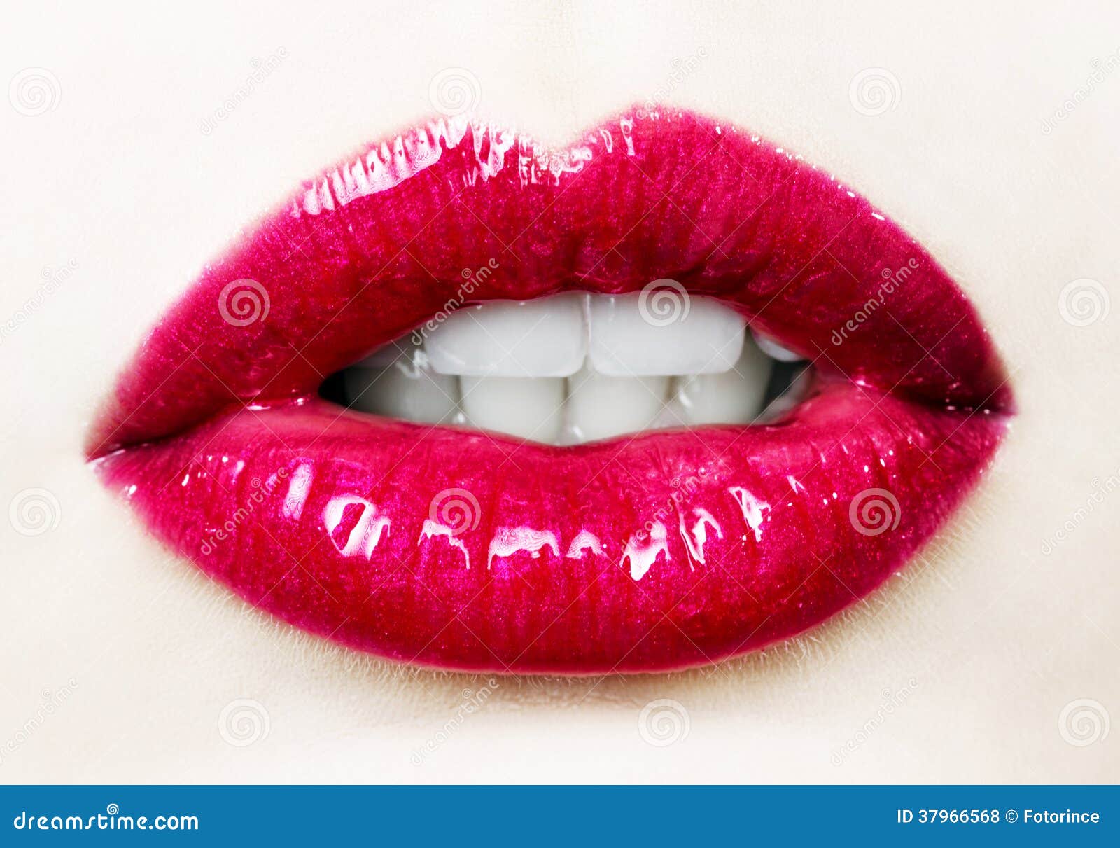 Beautiful female red lips stock photo. Image of makeup - 37966568