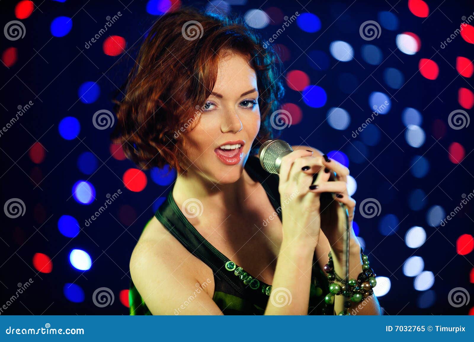 Beautiful female singer stock image. Image of lifestyle - 7032765