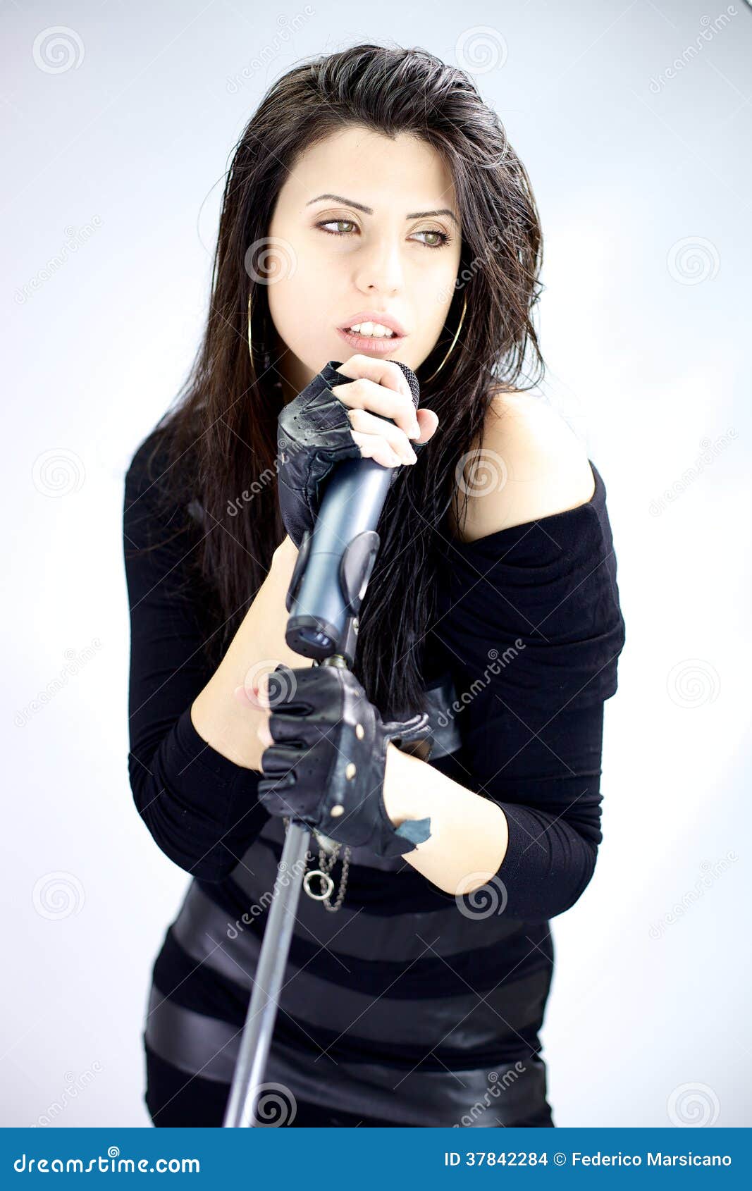 Beautiful Female Singer Artist Stock Photo - Image of pretty, portrait ...