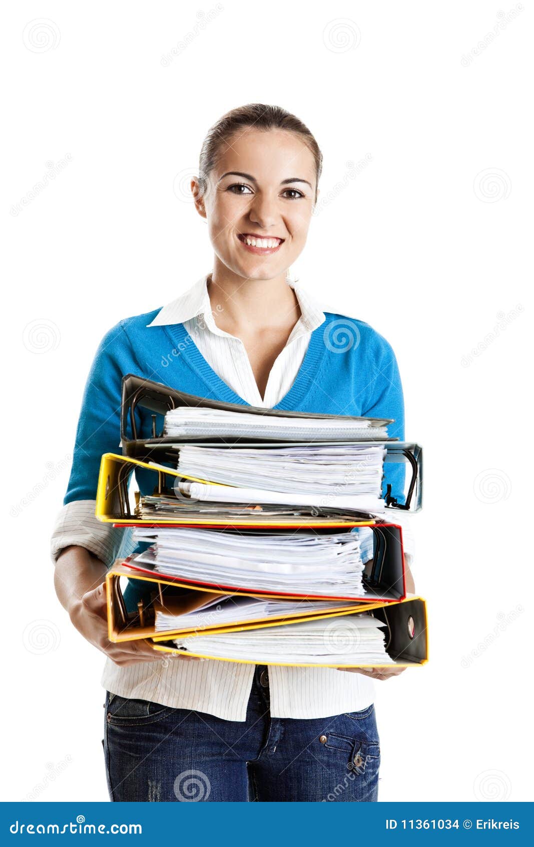 Beautiful female student stock photo. Image of portrait - 11361034