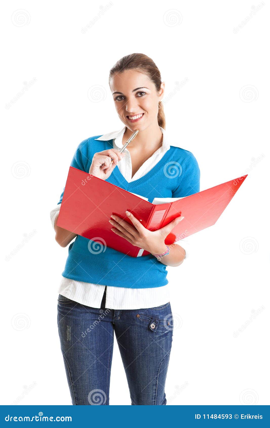 Beautiful female student stock image. Image of lifestyle - 11484593