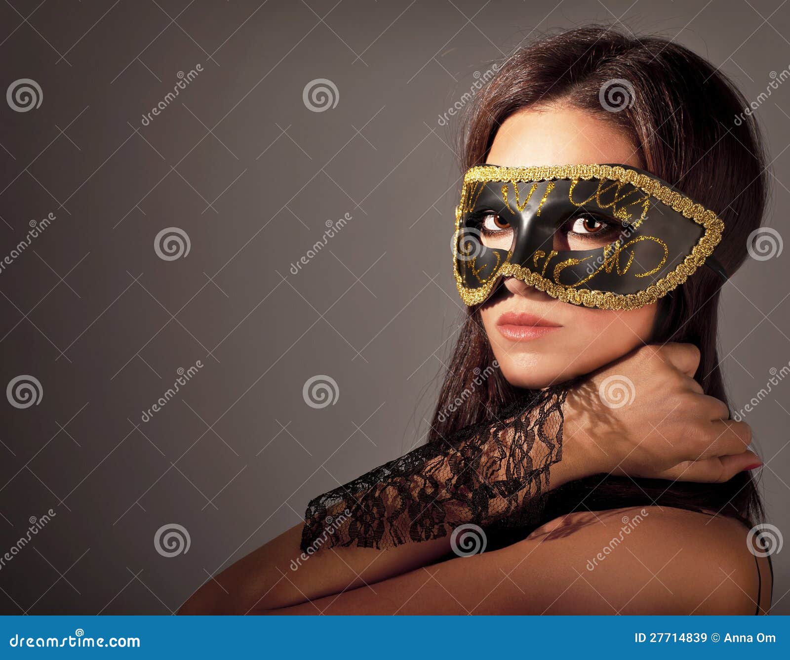 Beautiful Female Wearing Mask Stock Image - Image of beautiful, fashion ...