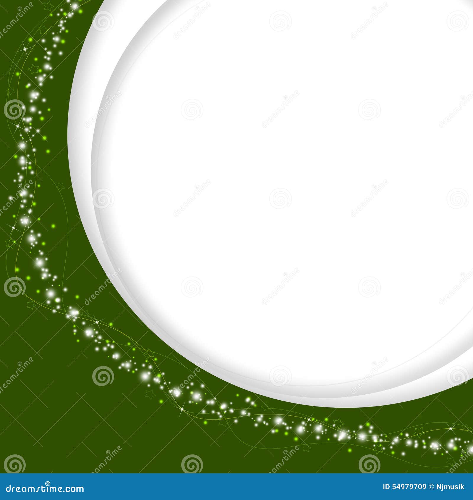 Beautiful Festive Green Background Stock Illustration - Illustration of ...