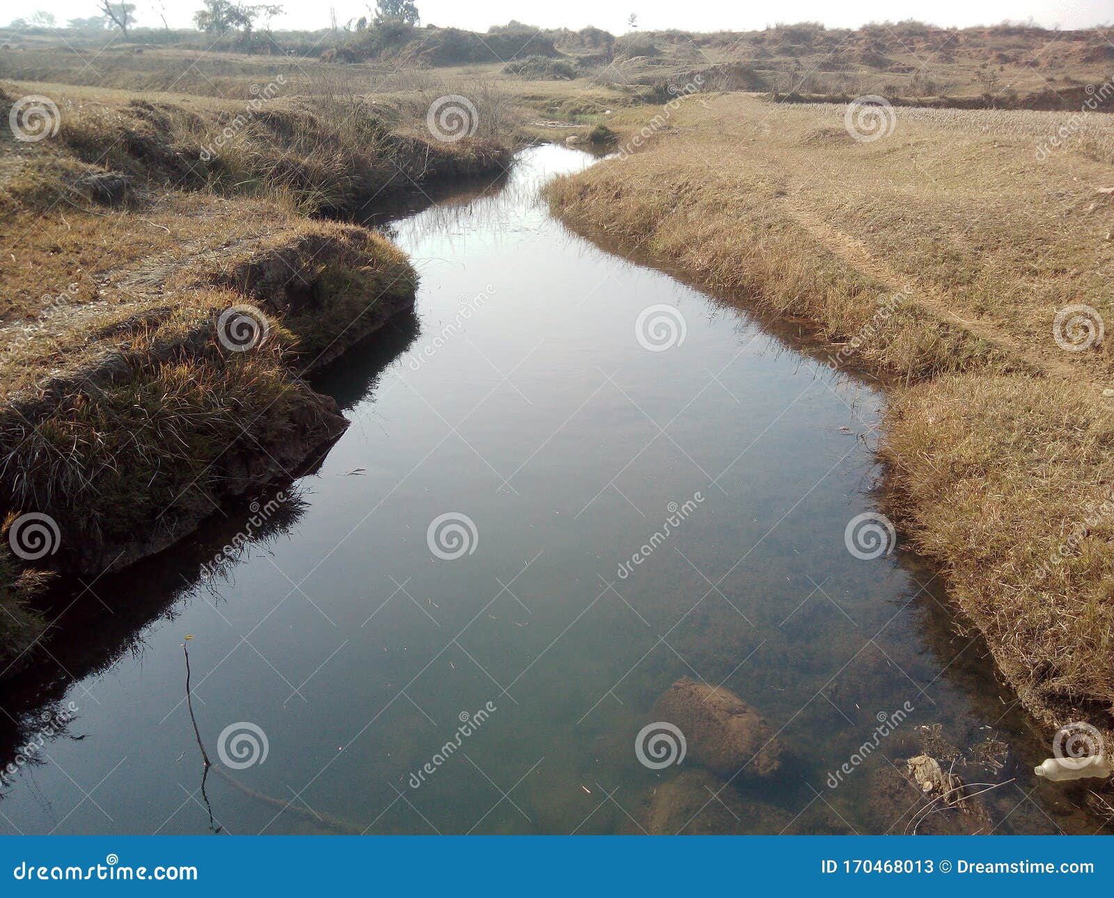Beautiful Field Nadi Khubsurat Achcha Stock Image - Image of field ...