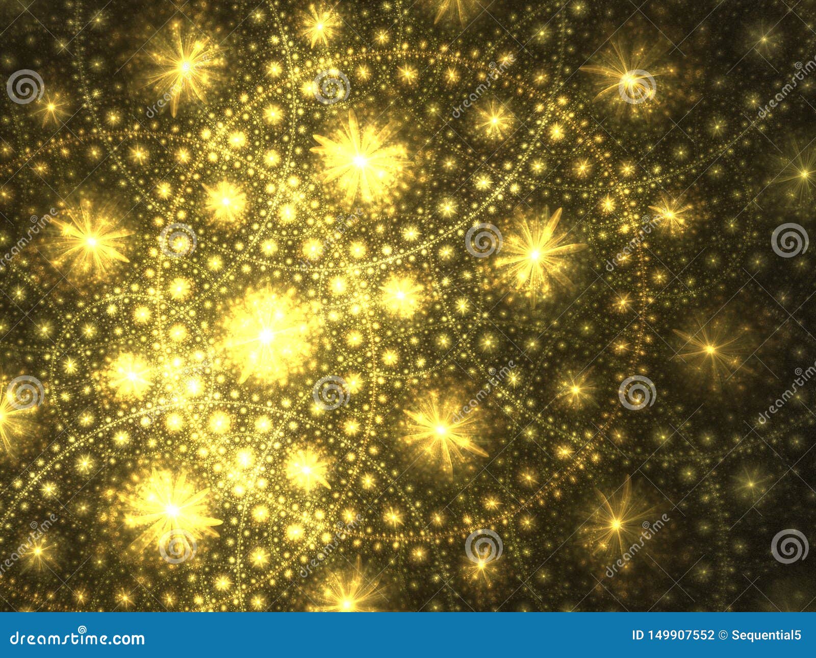 A Circular Celestial Pattern in Space Stock Illustration - Illustration ...