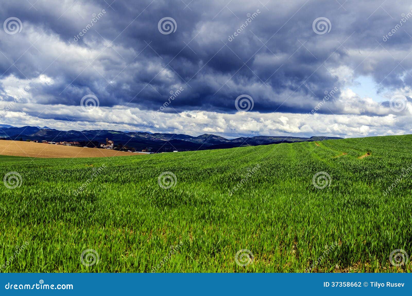 Beautiful fields stock photo. Image of weather, europe - 37358662