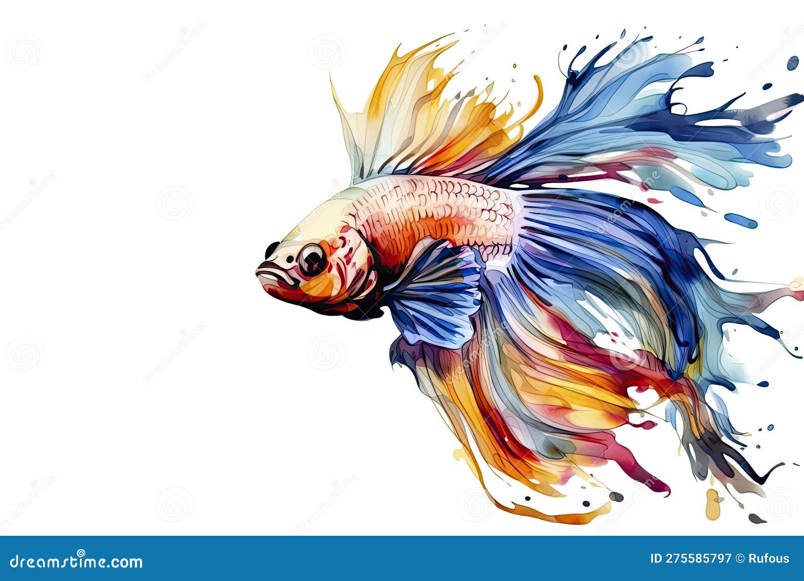 A Beautiful Fighting Fox Sits. A Fox In Beautiful Golden Armor. Fantasy ...