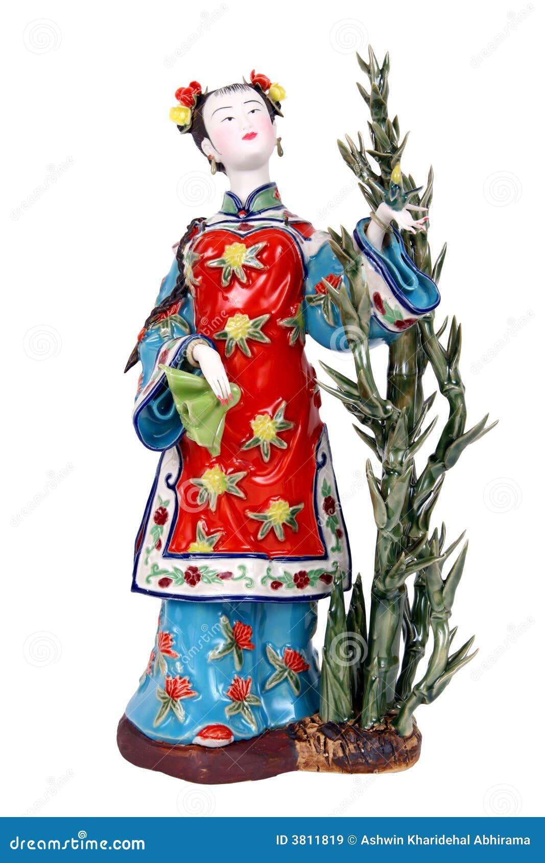 A Beautiful Figurine of a Chinese Lady. Stock Image - Image of ceramic ...