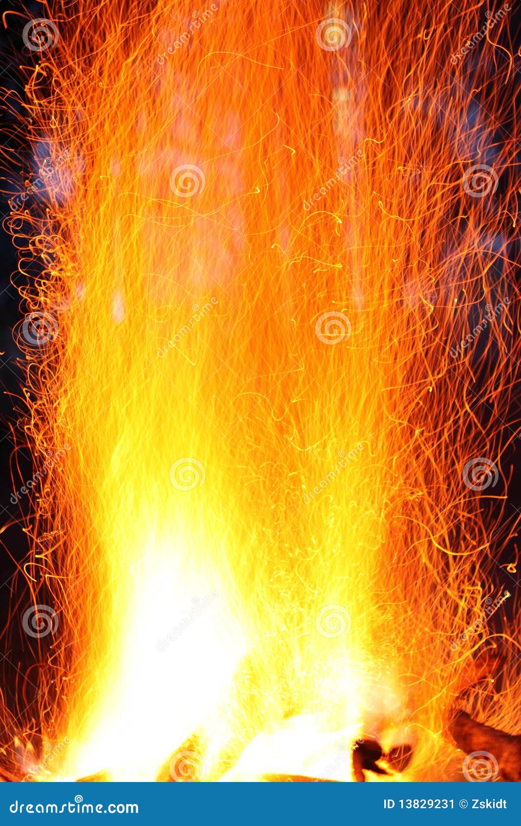 Beautiful fire stock image. Image of danger, color, bonfire - 13829231