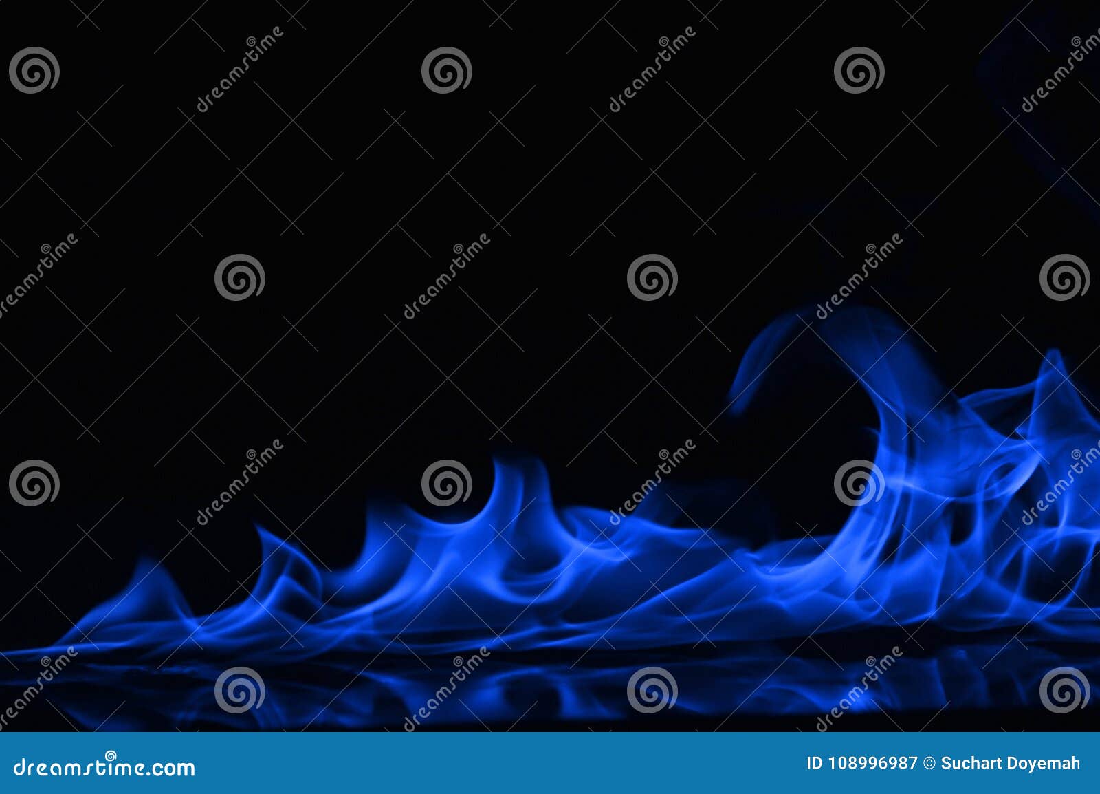 Abstract Fire Flames Isolated on Black Background Stock Image - Image ...