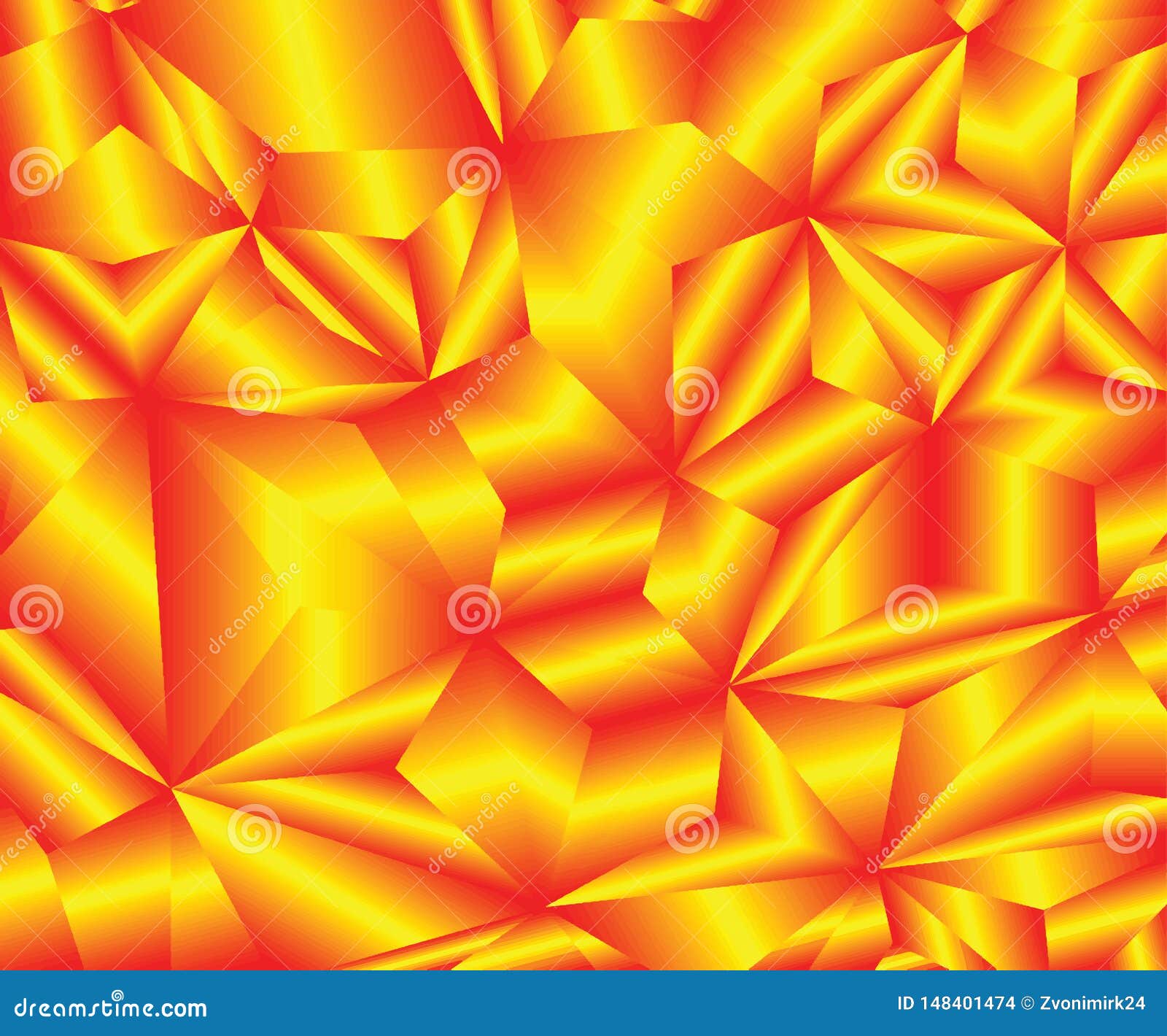 Beautiful Fire Crystals. Abstract Background. Vector Illustration ...