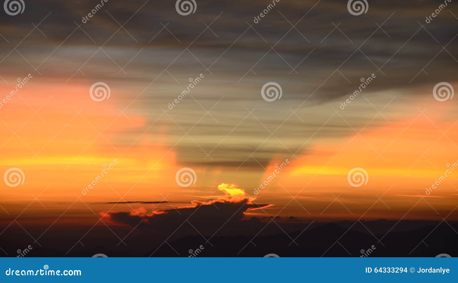 Beautiful fire sunray stock photo. Image of cloud, dark - 64333294