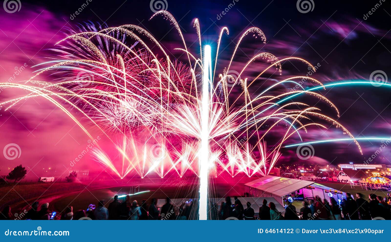 Beautiful Firework editorial photography. Image of davor - 64614122