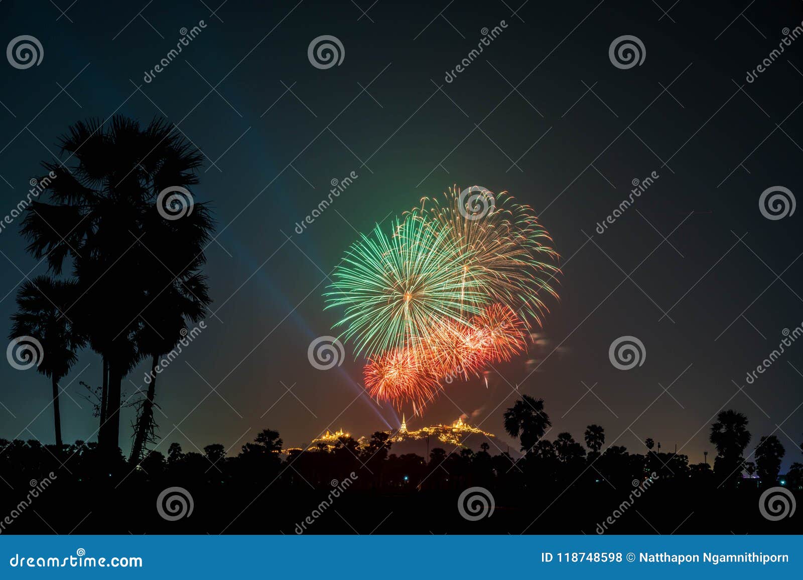 Beautiful Firework on the Sky Stock Photo - Image of star, colorful ...