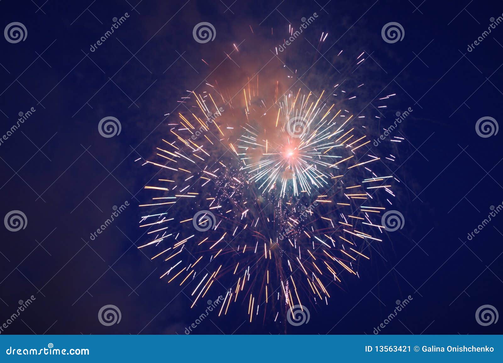 Beautiful fireworks stock image. Image of beautiful, fireworks - 13563421