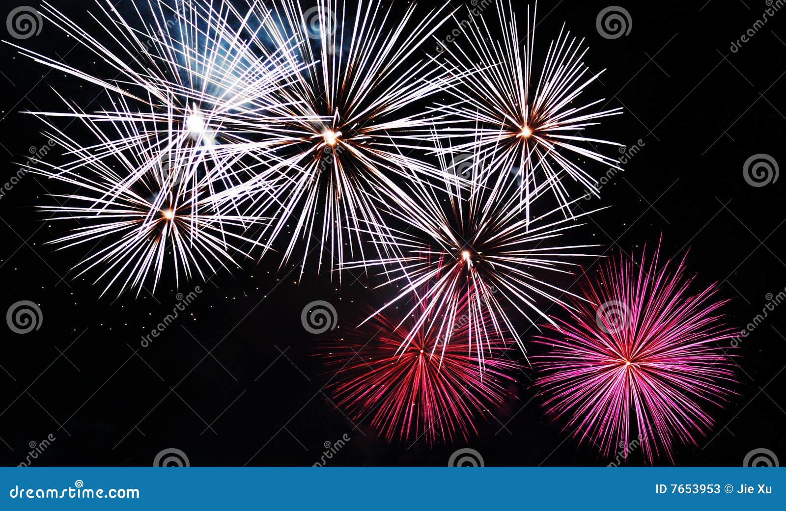 Beautiful fireworks stock image. Image of scenery, firework - 7653953