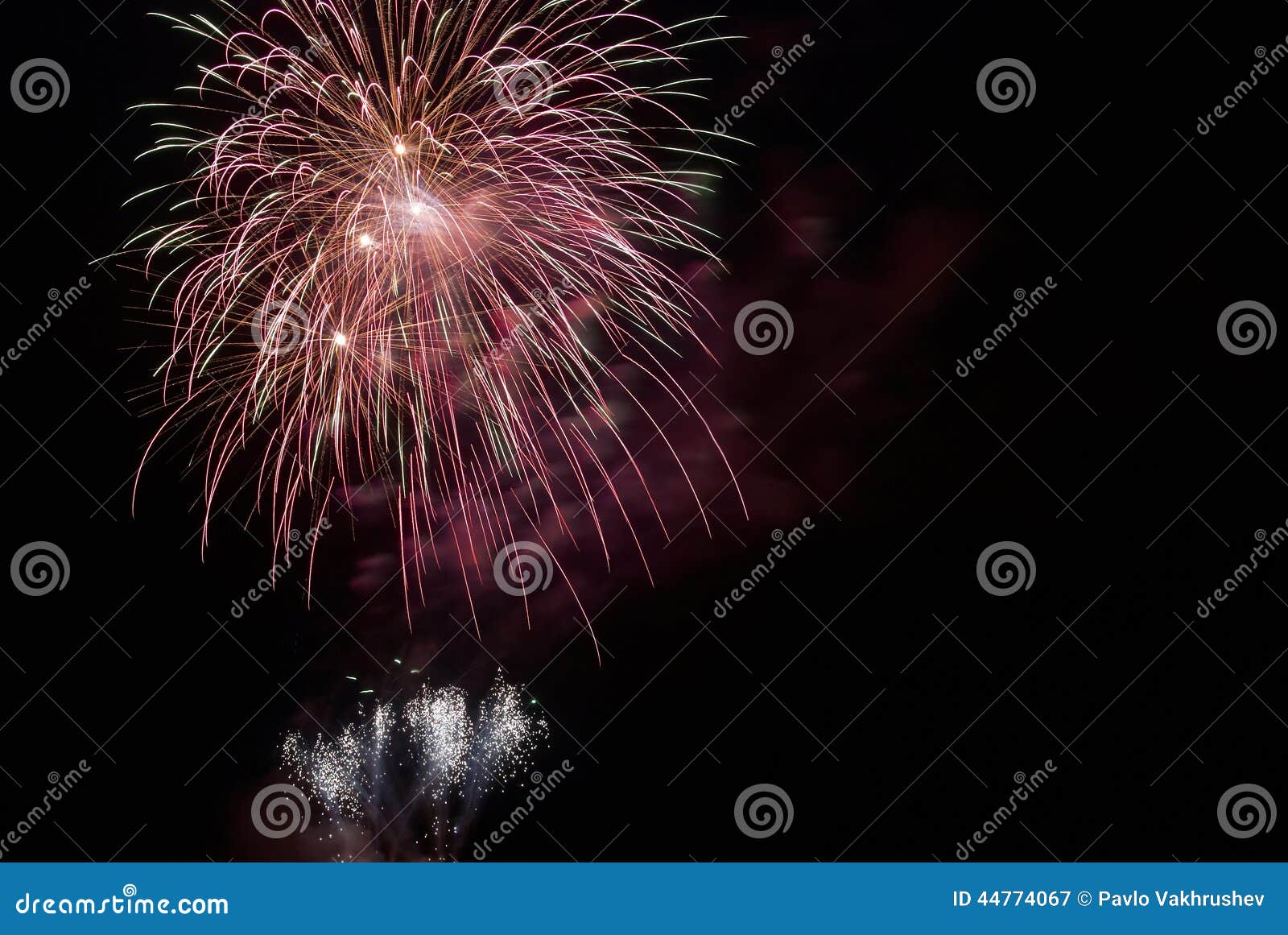 Beautiful fireworks stock image. Image of fire, colorful - 44774067