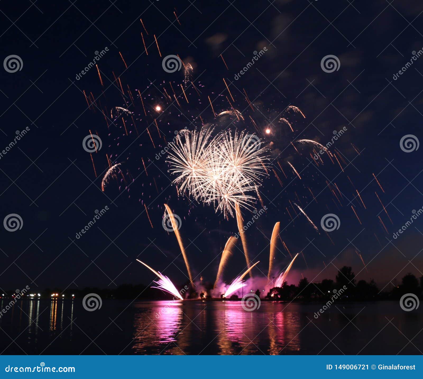 Beautiful Fireworks Display Stock Image - Image of festive, festival ...