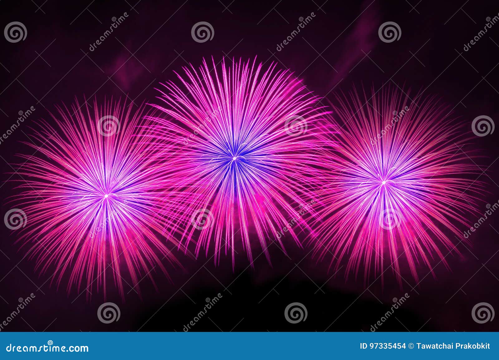 Beautiful Fireworks Display. Stock Photo - Image of dark, celebration ...