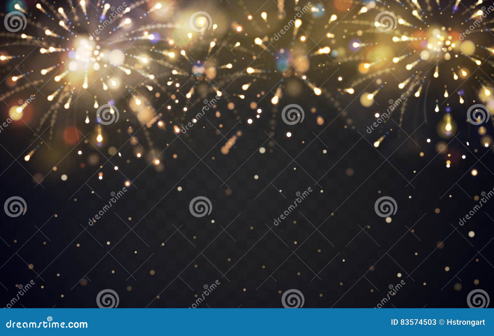 Beautiful Fireworks Elements Stock Vector - Illustration of abstract ...
