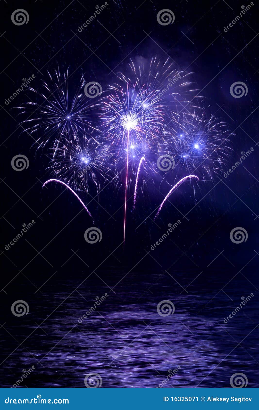 Beautiful Fireworks in the Night Sky Stock Image - Image of ...