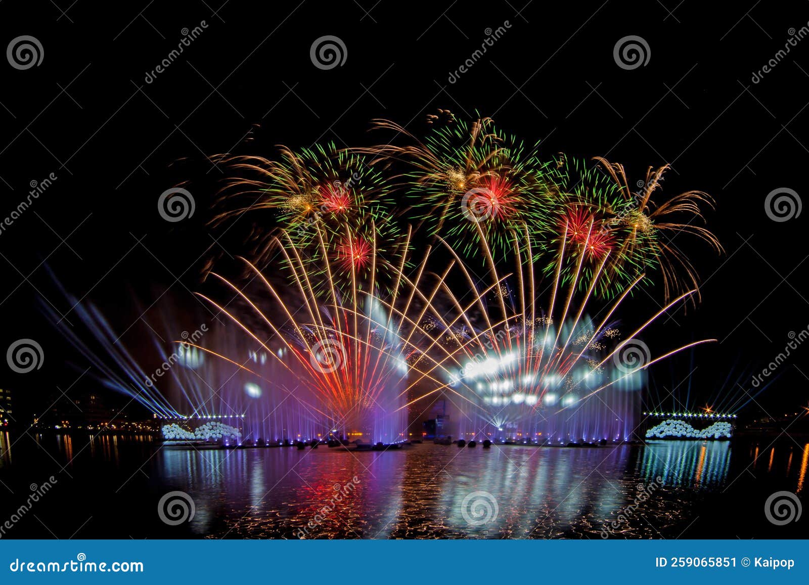 Beautiful Fireworks in the Night Sky Editorial Photo - Image of ...
