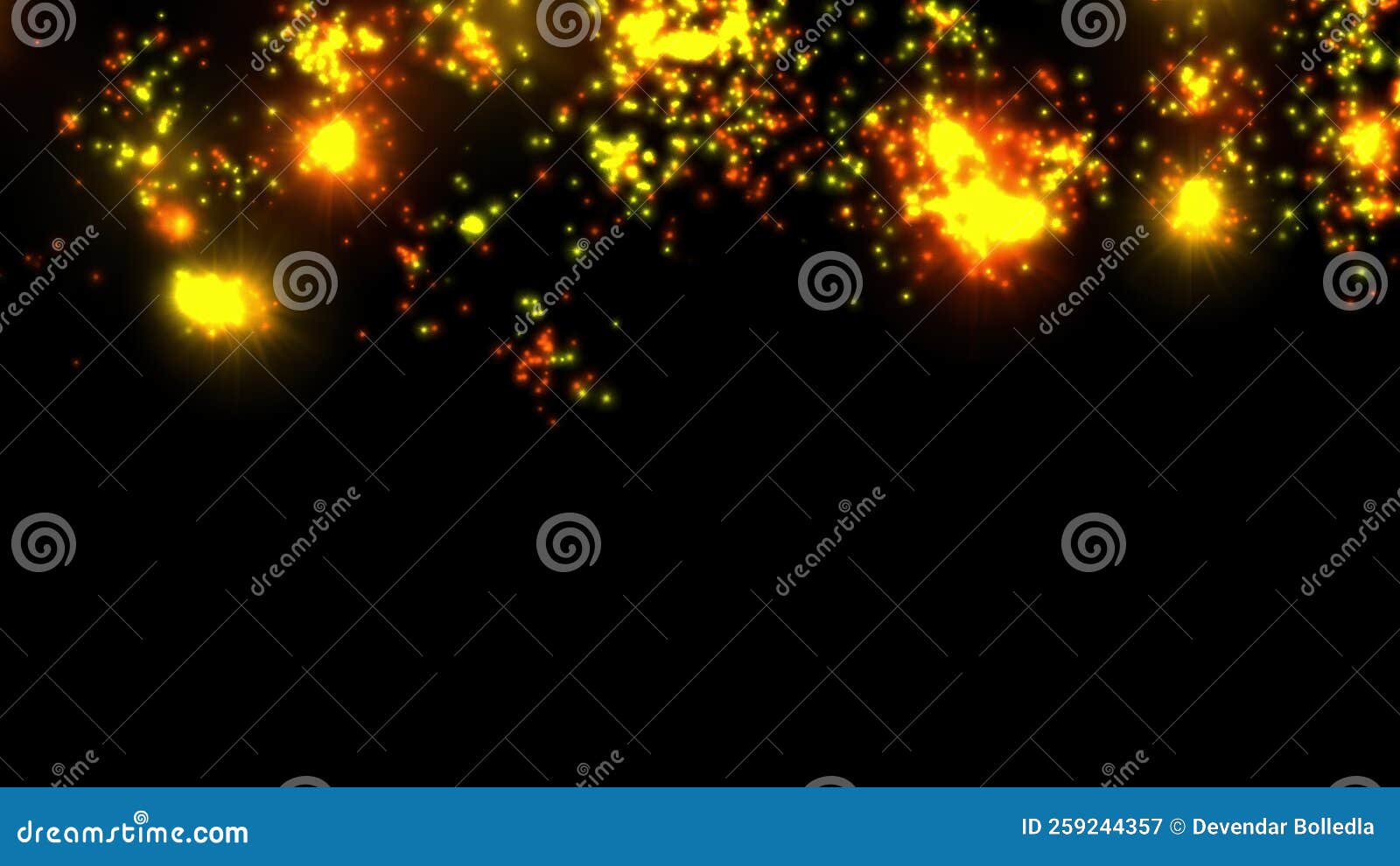 Beautiful Fireworks with Plain Black Background Stock Image - Image of ...