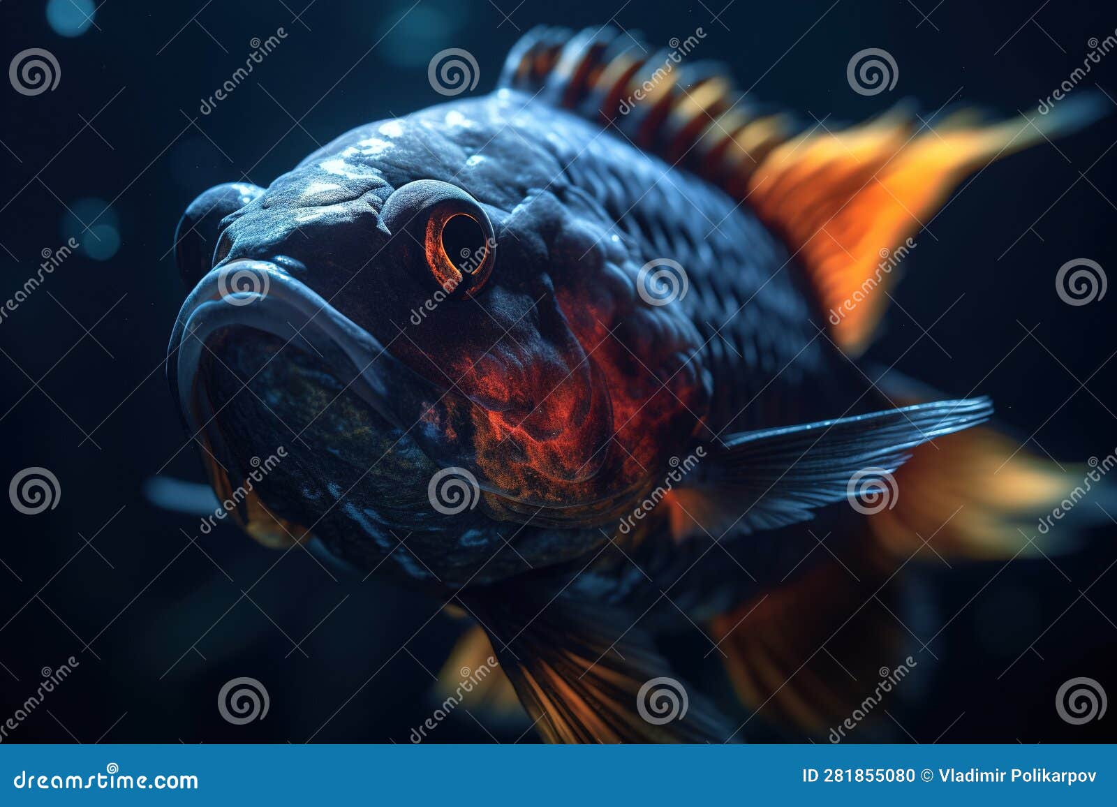 Fish In The Sea, Close-up Of Tropical Fish In The Sea, Underwater Life ...