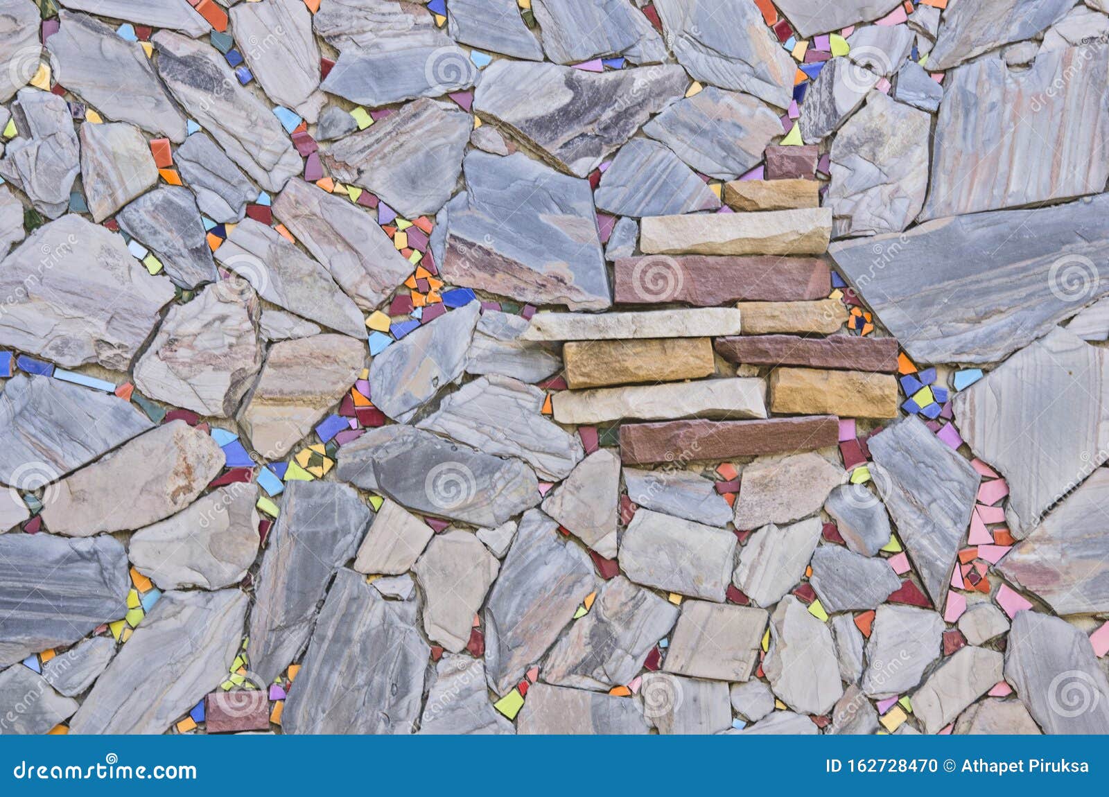 Beautiful Pattern of Ceramic Scrap and Flagstone Texture Stock Photo ...