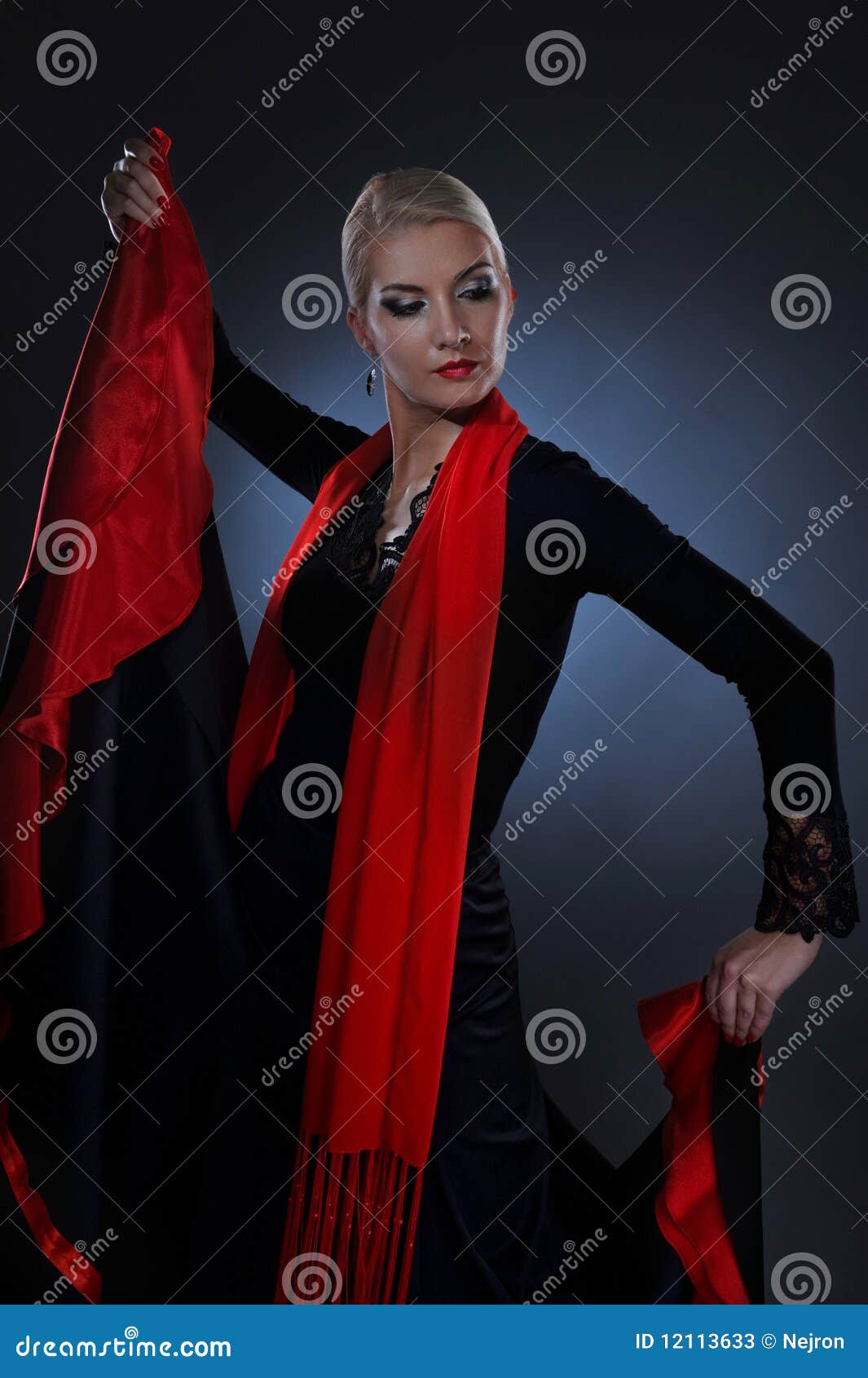 Beautiful flamenco dancer stock image. Image of person - 12113633