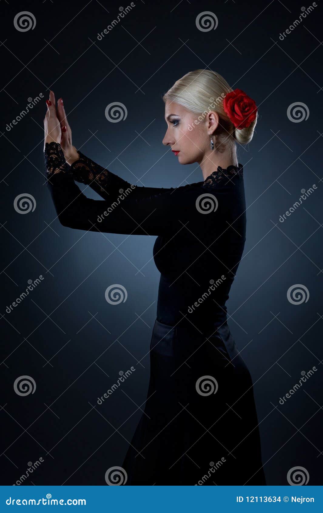 Beautiful flamenco dancer stock photo. Image of passion - 12113634