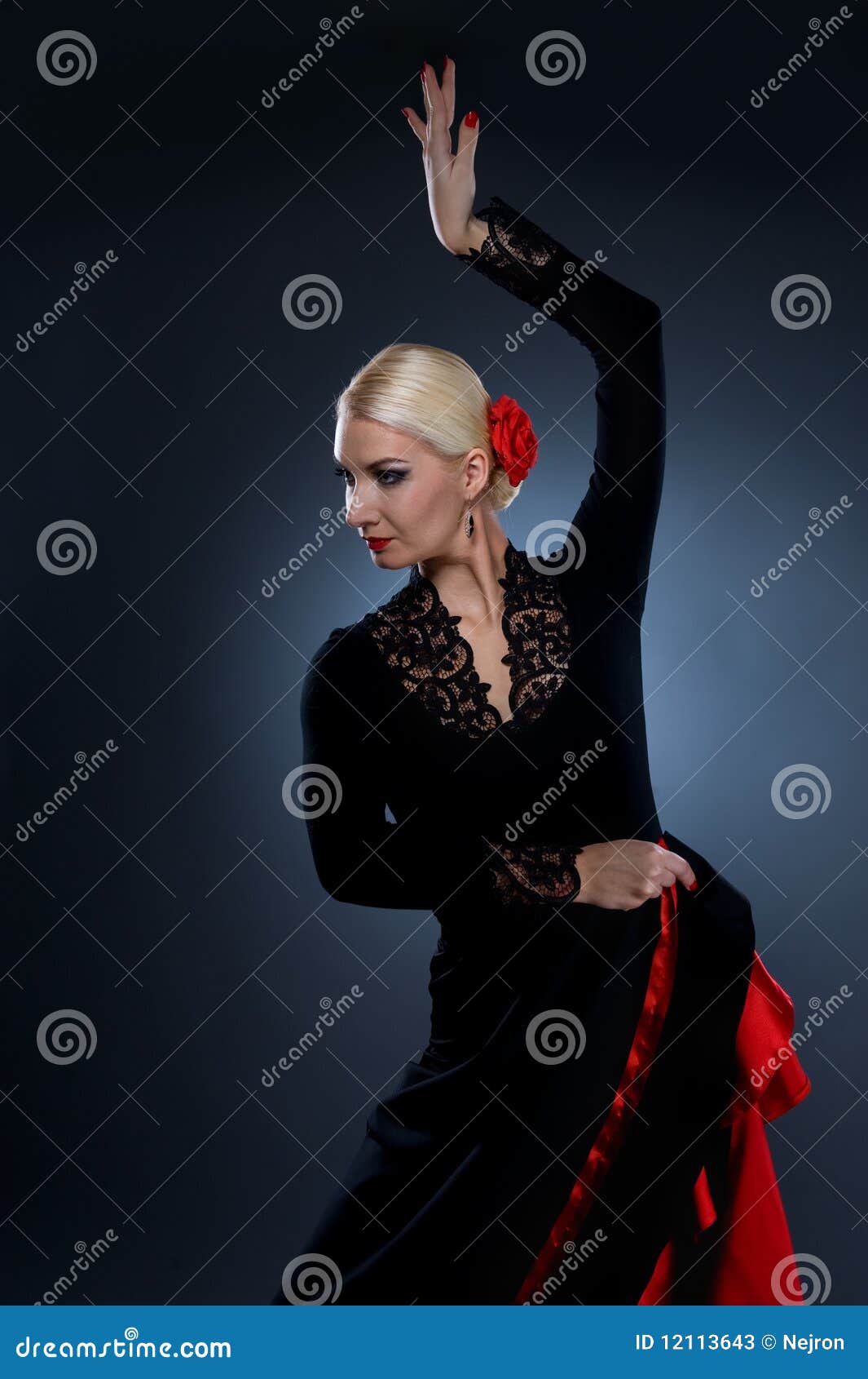 Beautiful flamenco dancer stock image. Image of person - 12113643