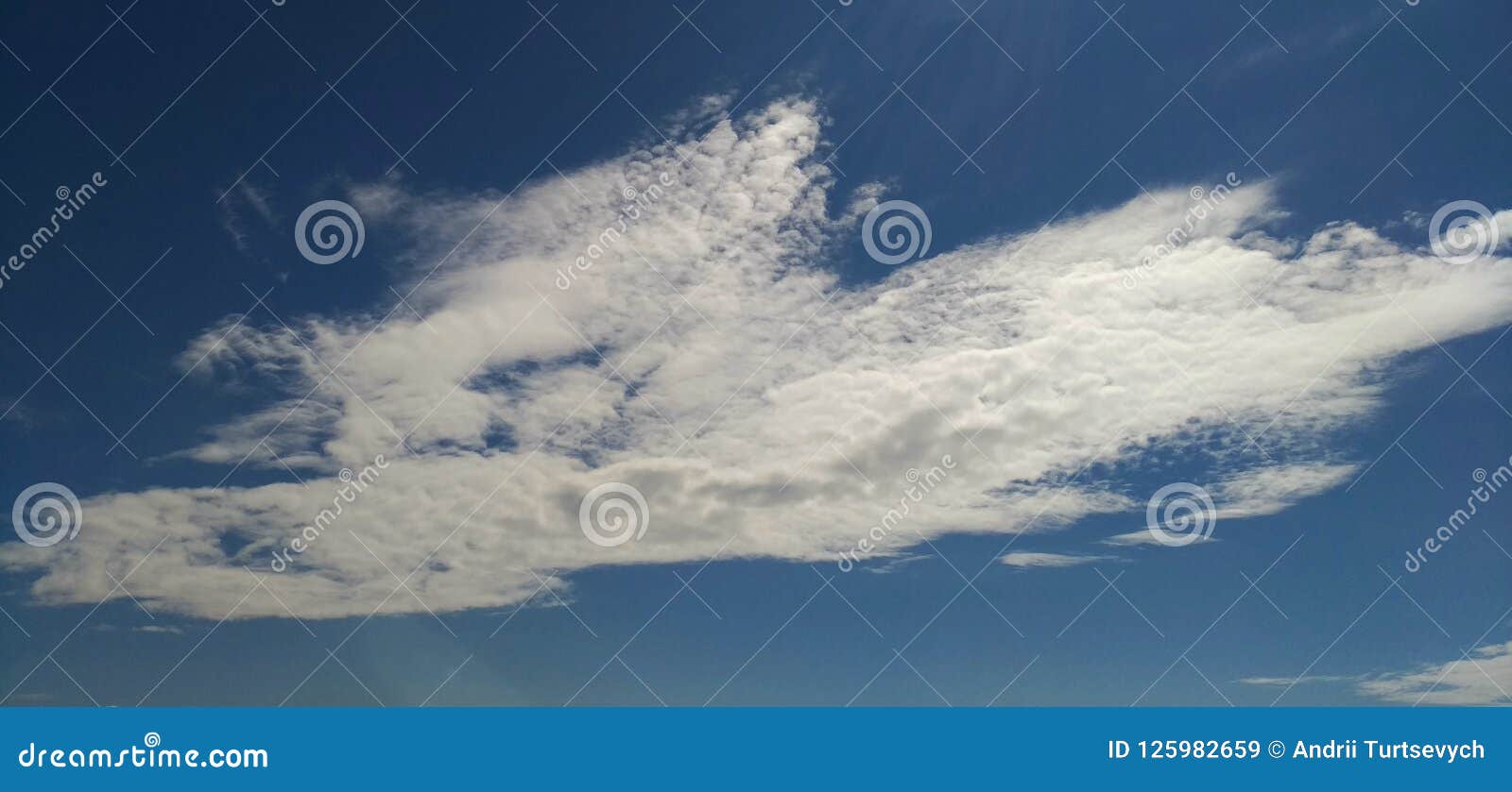 Beautiful Flat Distorted Clouds Stock Image - Image of cloudiness, high ...