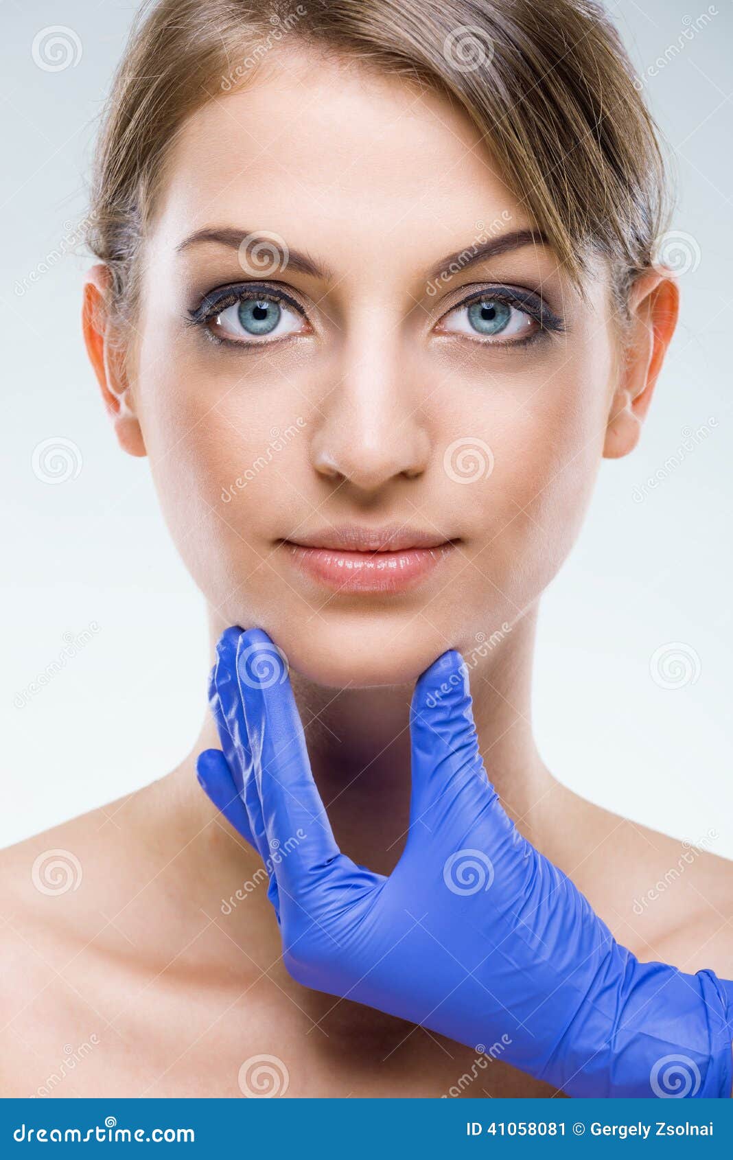 Beautiful, Flawless Female Face and Skin Stock Image - Image of lift ...